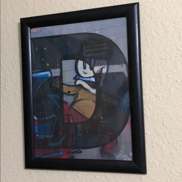 Wall Decor | Mixed Media Art Print And Embellished Graffiti | Poshmark